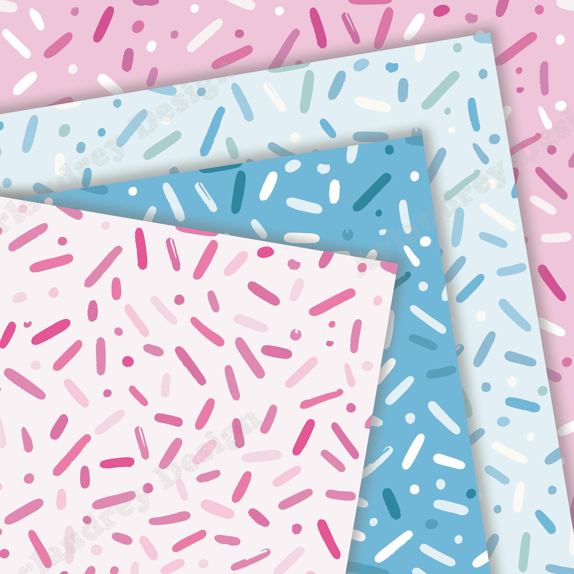Sprinkle Seamless Digital Paper, Sprinkle Pattern, Confetti Digital ...