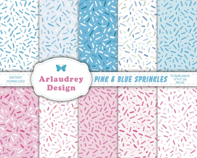 Sprinkle Seamless Digital Paper, Sprinkle Pattern, Confetti Digital ...