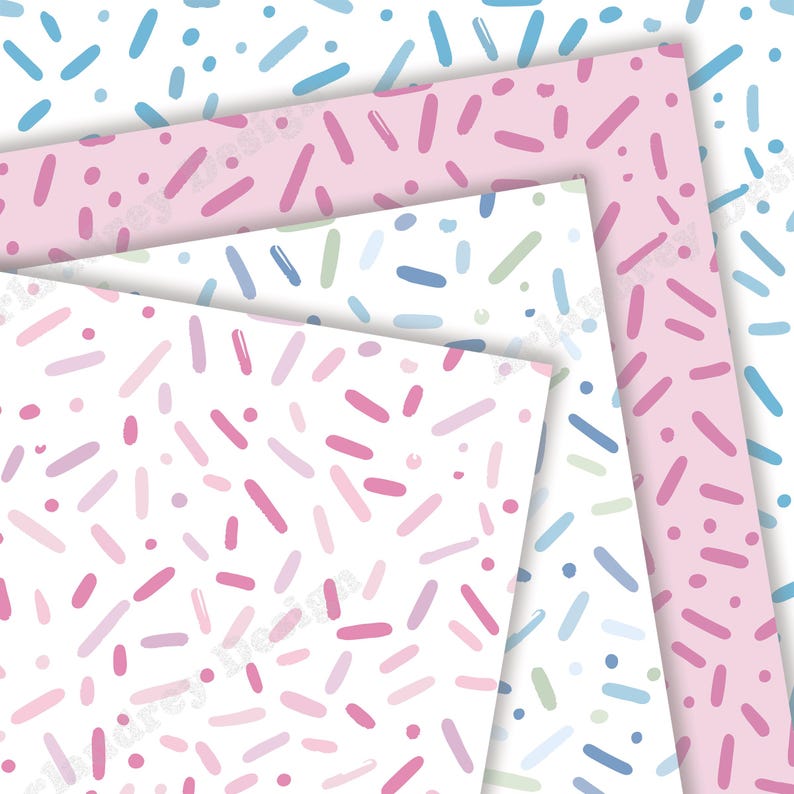 Sprinkle Seamless Digital Paper, Sprinkle Pattern, Confetti Digital ...