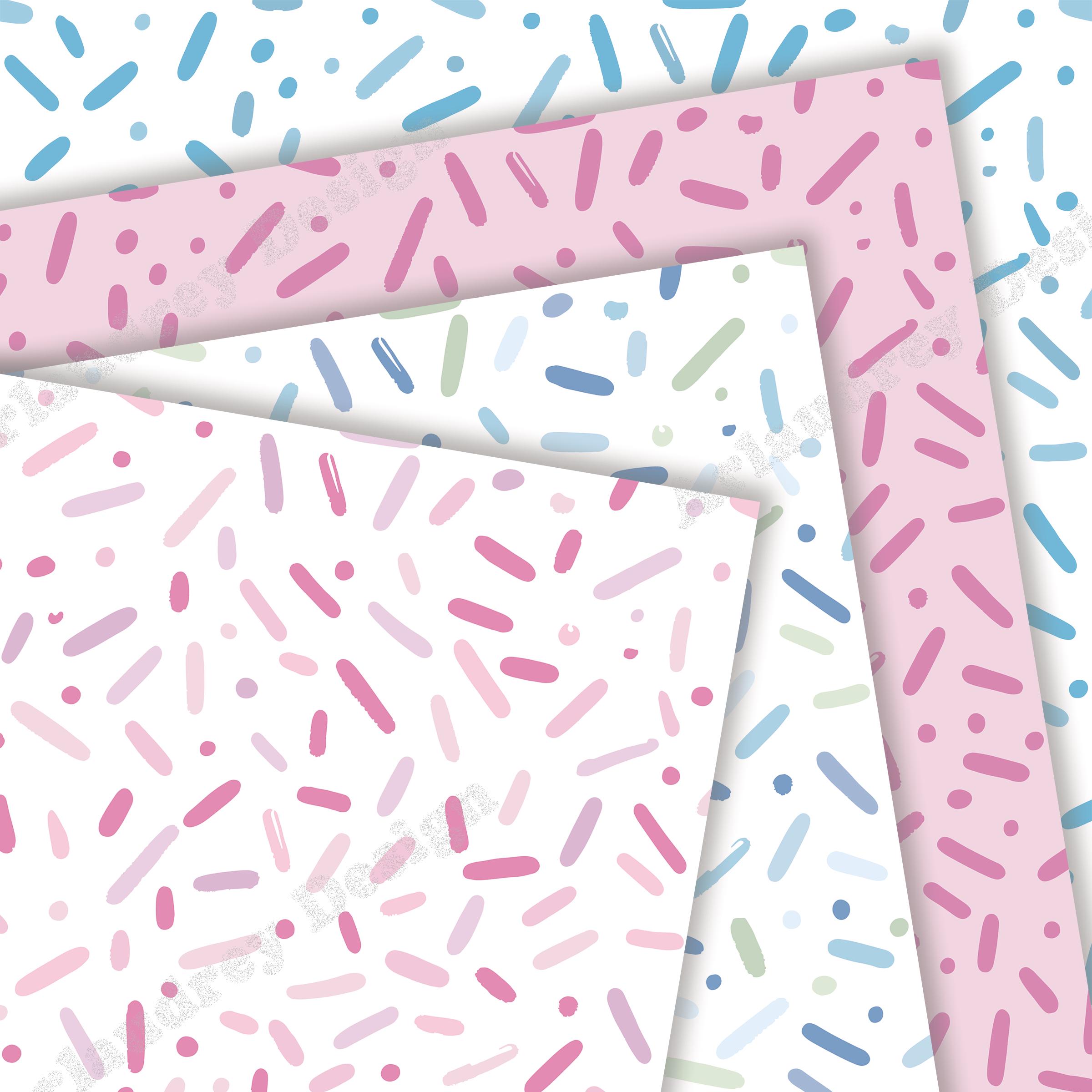 Sprinkle Seamless Digital Paper, Sprinkle Pattern, Confetti Digital ...