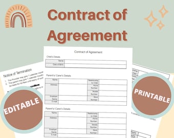 Attendance Record, Printable, Form, Daycare, Editable, Childcare ...