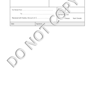 Invoice and Receipt, Printable, Form, Daycare, Editable, Childcare ...