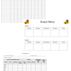 Start up Kit, Printable, Form, Daycare, Editable, Childcare Providers ...