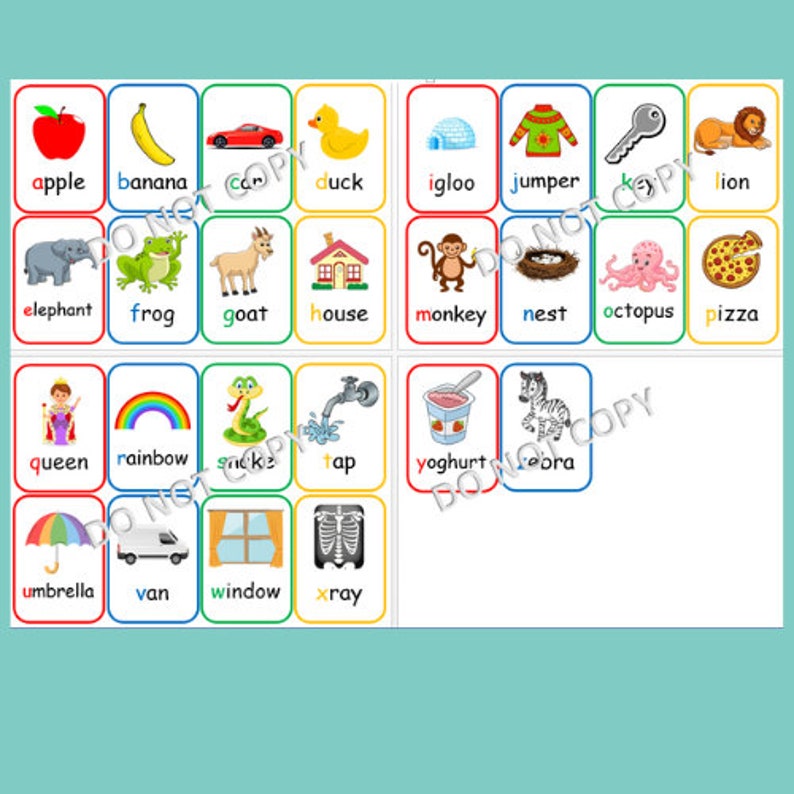 ABC Flashcards, Printable, Form, Daycare, Editable, Childcare Providers ...