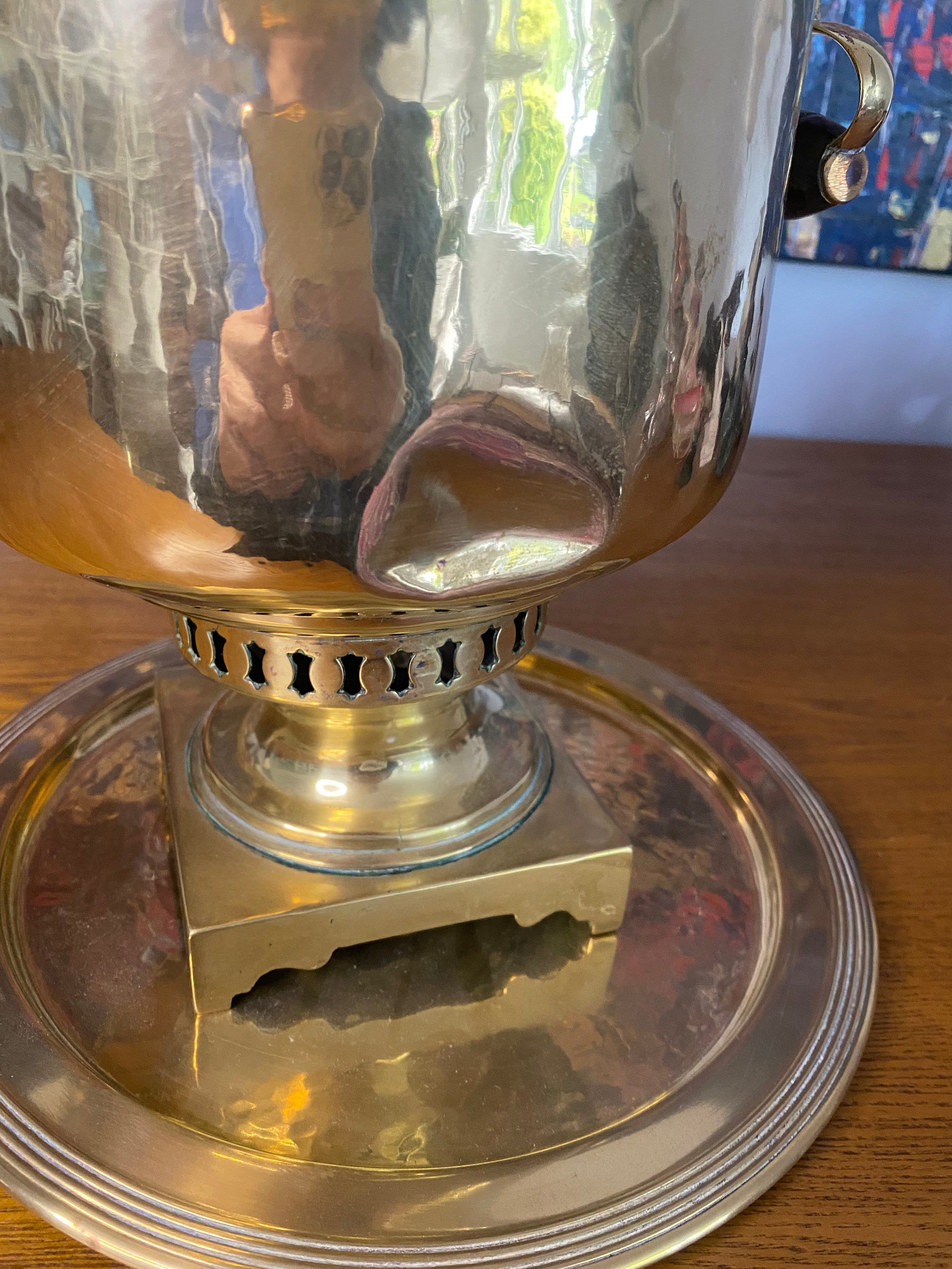 Large Antique Russian Brass Samovar Stamped | Antique Russian Brass ...