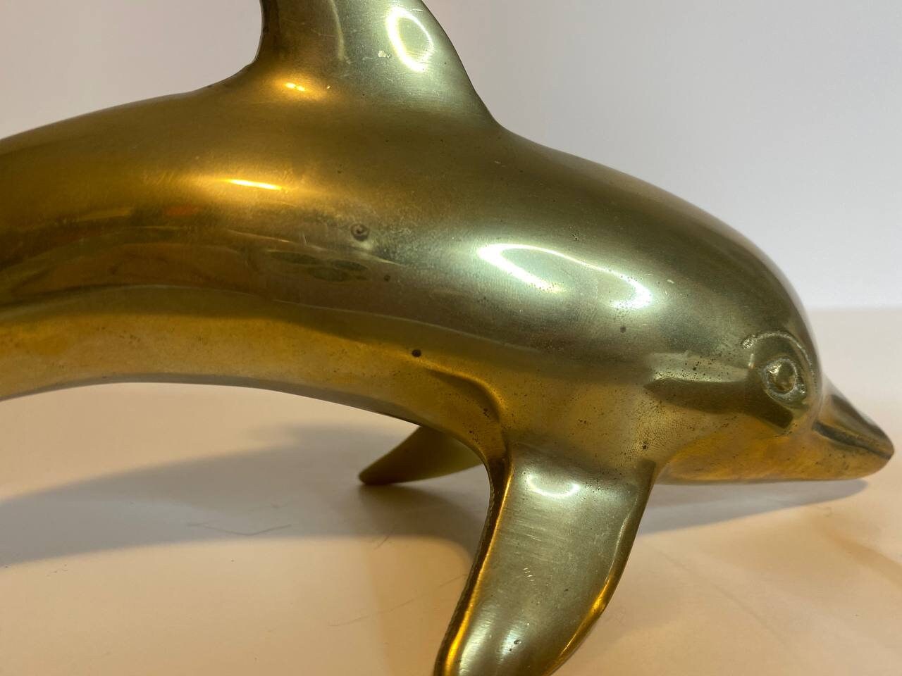 Vintage Brass Dolphin Figurines Brass Dolphin Brass - Etsy