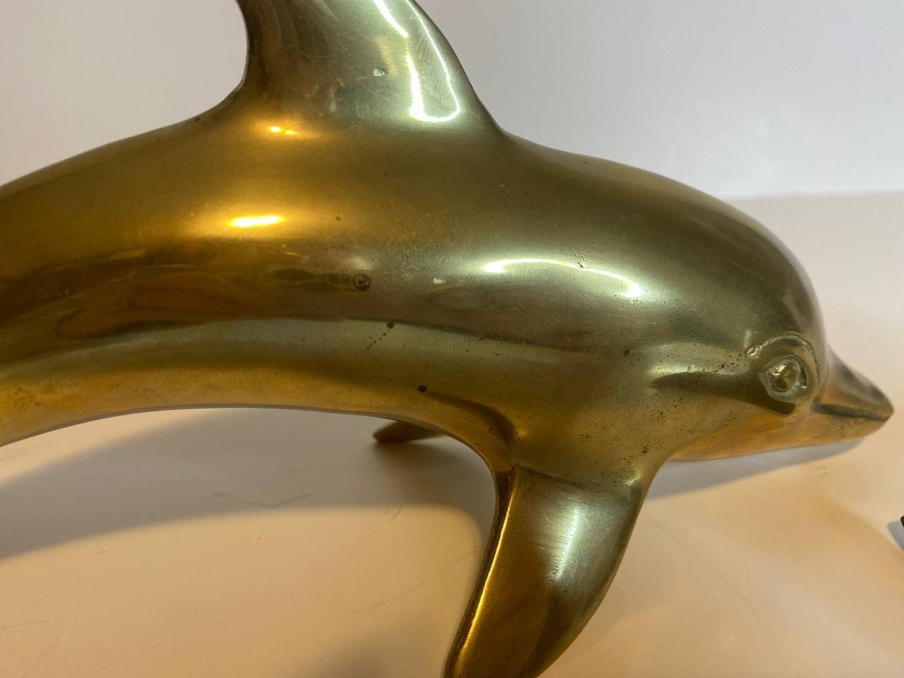 Vintage Brass Dolphin Figurines Brass Dolphin Brass - Etsy
