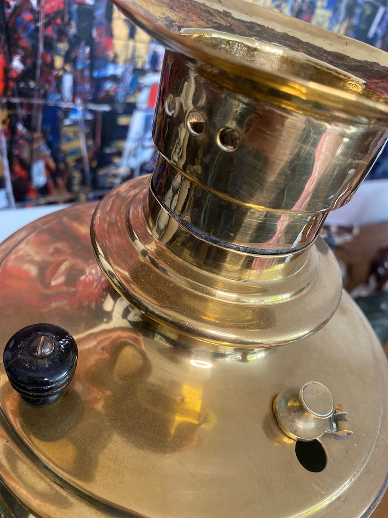 Large Antique Russian Brass Samovar Stamped | Antique Russian Brass ...
