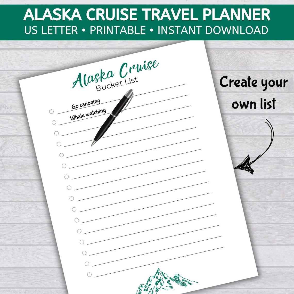 Alaska Cruise Travel Bucket List, Alaska Cruise Travel Checklist ...
