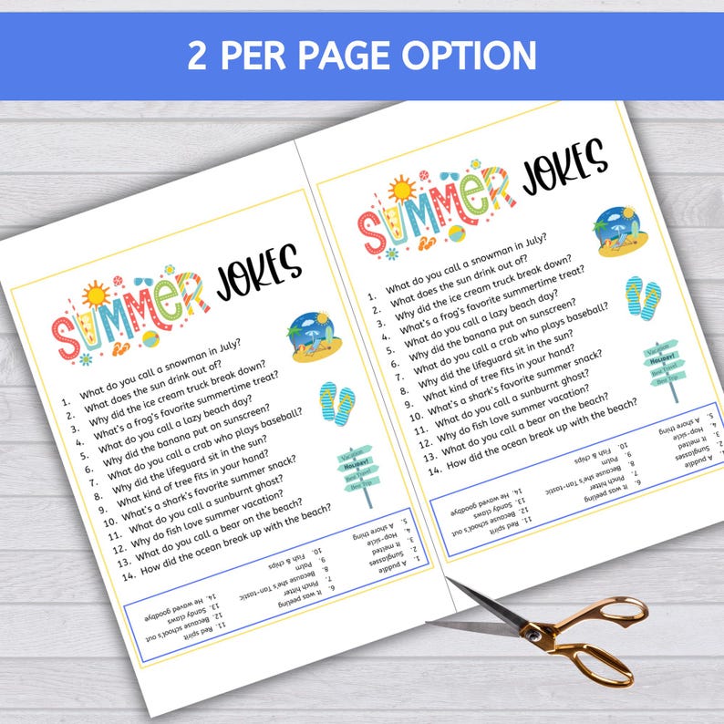 Kids Summer Jokes, Summertime Jokes for Kids, School Jokes, Classroom ...