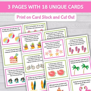 Summer Scavenger Hunt Cards for Older Kids and Teenagers, Summer ...