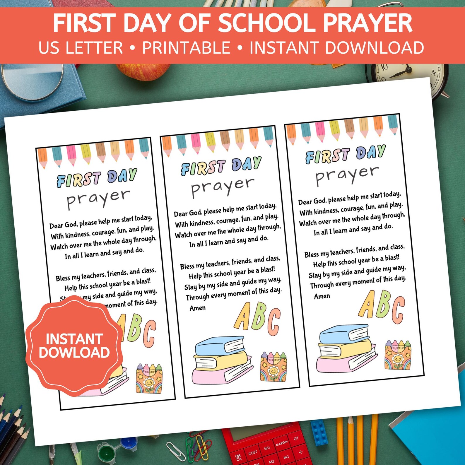 Back to School Prayer, First Day of School Prayer, School Prayer ...