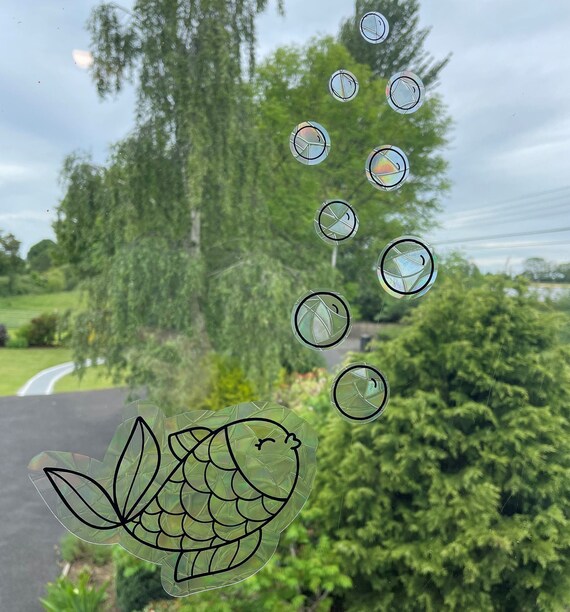 Fish Suncatcher Window Sticker Rainbow Maker Window Cling - Etsy
