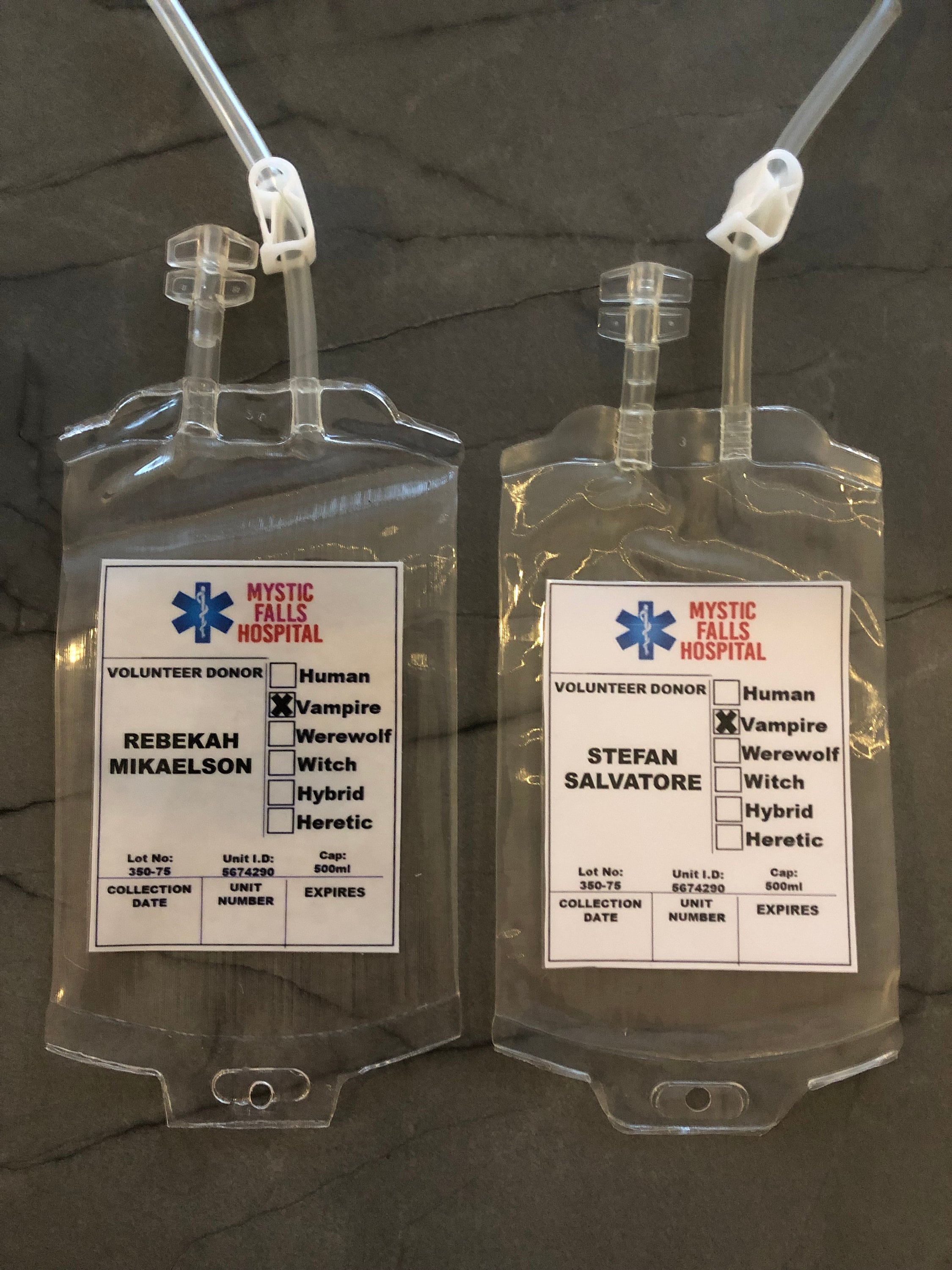 Vampire Diaries Blood Bag - Etsy UK