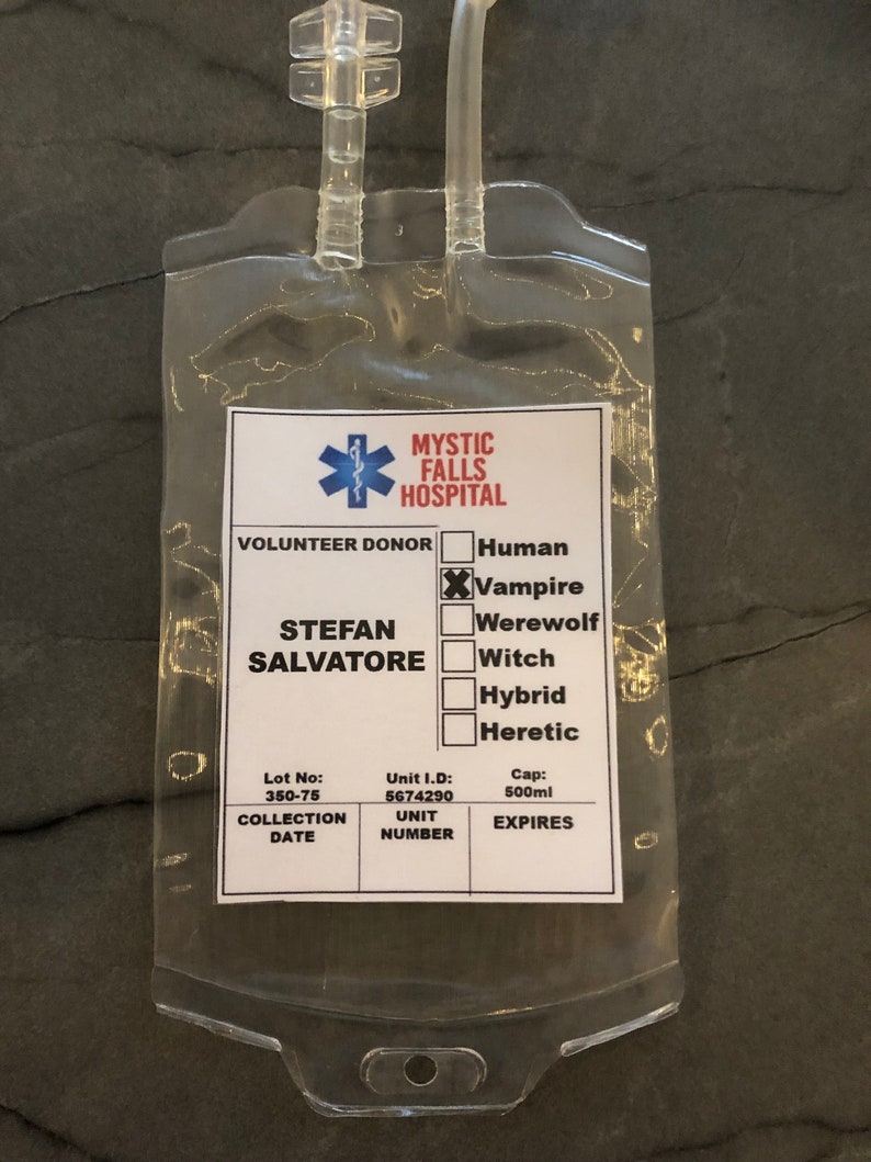 Vampire Diaries Blood Bag - Etsy