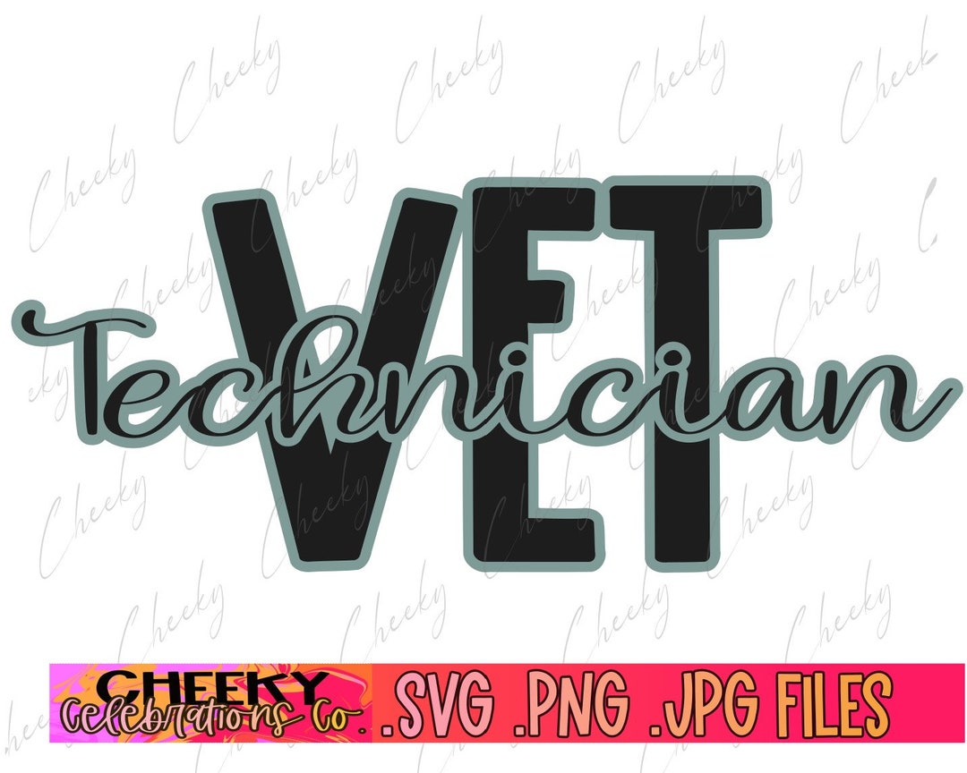 Vet Techincian Design - Tshirt Design- Cup Design- Sticker Design- Vet ...