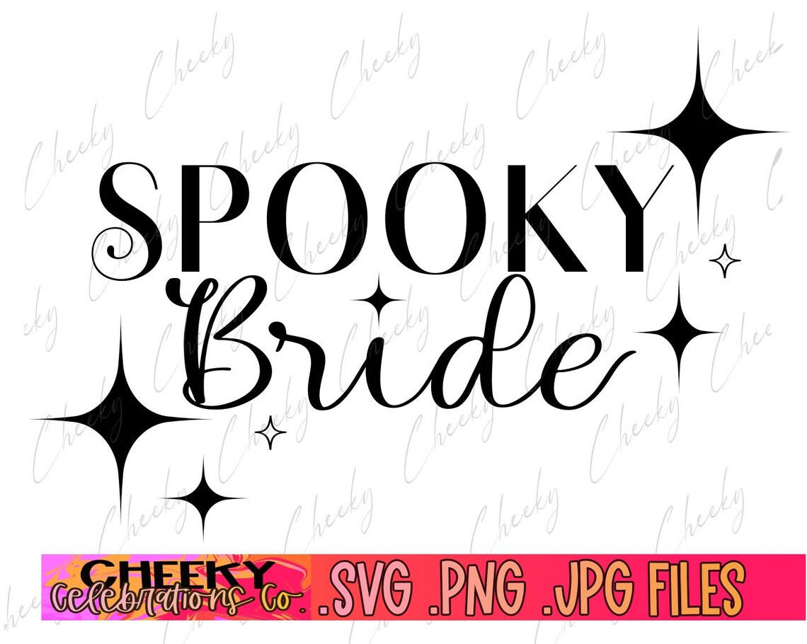 Spooky Bride Svg Png Jpg Instant Download- Tshirt Design- Cup Design ...