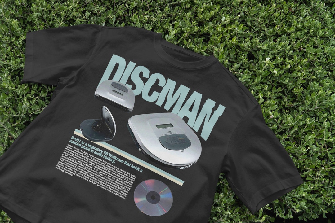 Retro Discman T-shirt, Vaporwave Shirt, Vintage Aesthetic Shirt, Y2K ...