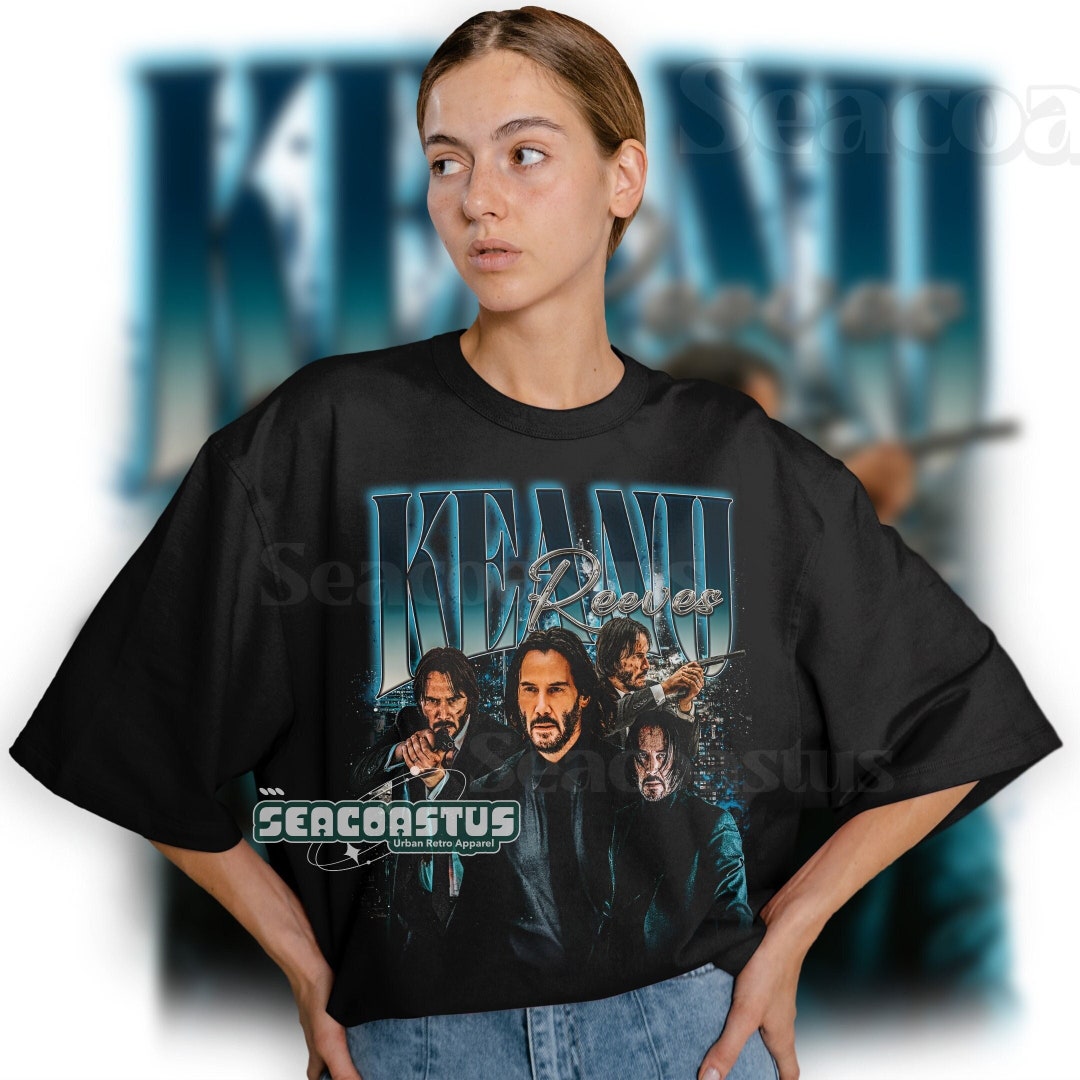 Limited KEANU REEVES Vintage T-shirt, Graphic T-shirt, Retro 90's Fans ...