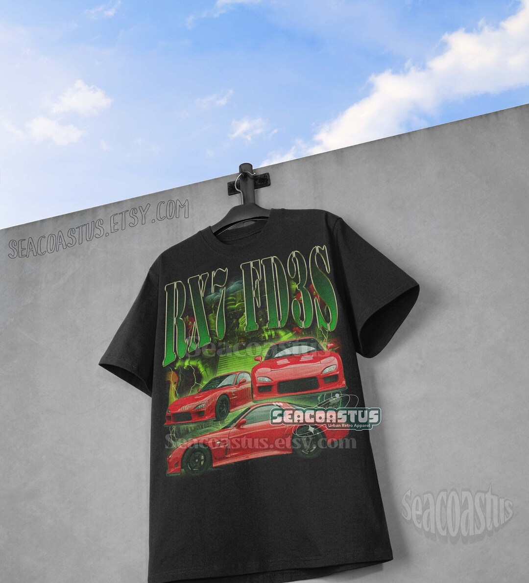 Limited Mazda RX7 FD3S Vintage T-shirt, RX7 T-shirt, 13b-rew Retro 90's ...
