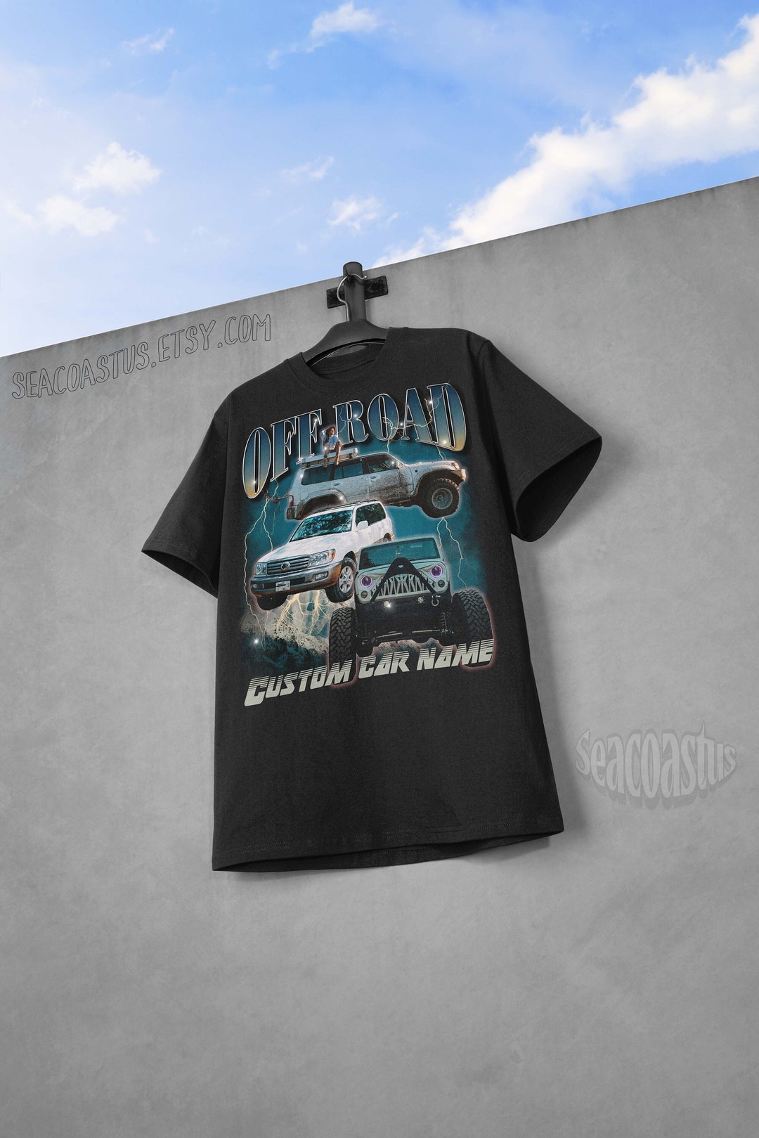 Your Off-road Car on Shirt, Custom Truck Shirt, Retro 90s Auto Style ...