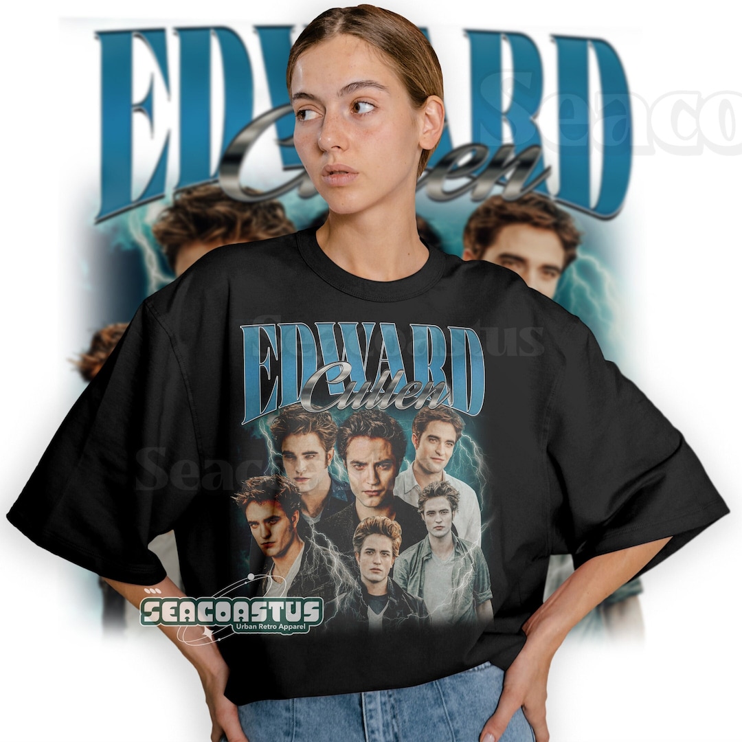 Limited Edward Cullen Vintage T-shirt, Graphic Unisex T-shirt, Retro 90 ...