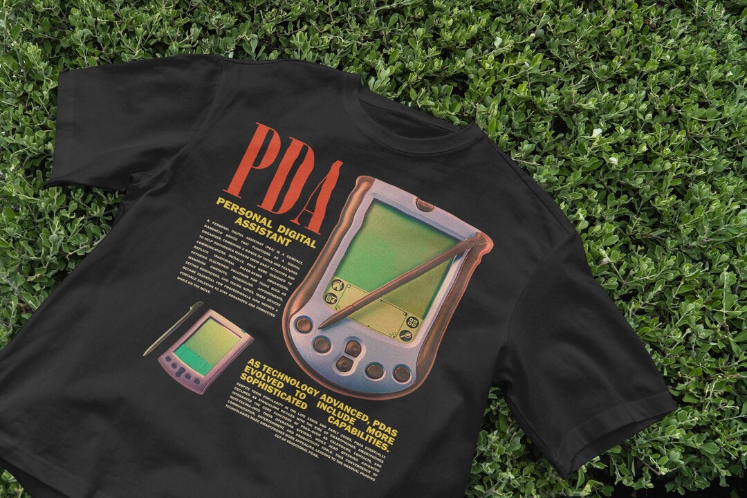 PDA T-shirt, Y2K, Vintage Technology, Personal Digital Assistant, 2000s ...