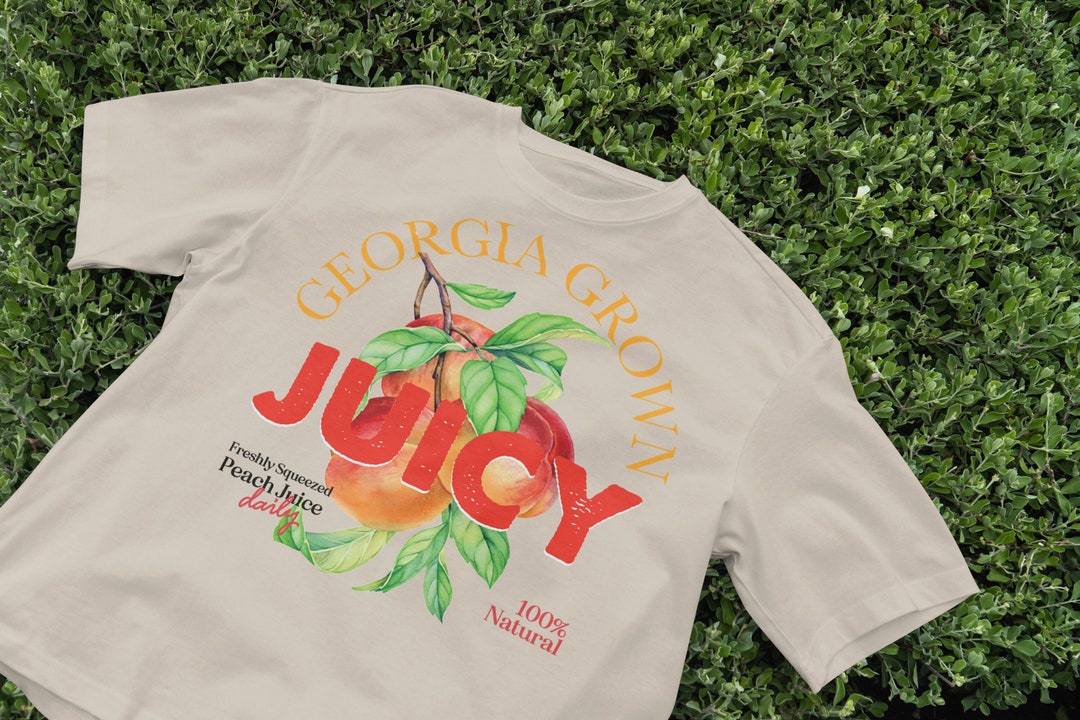 Georgia Peach T-shirt, Aesthetic Peach Shirt, Cute Citrus Shirt ...