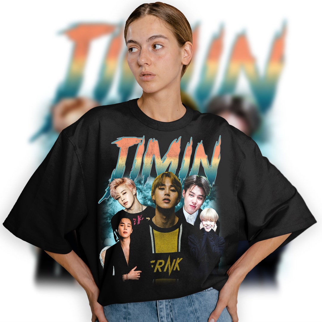 Limited Jimin Vintage T-shirt, Jimin Graphic T-shirt, Retro 90's Jimin ...