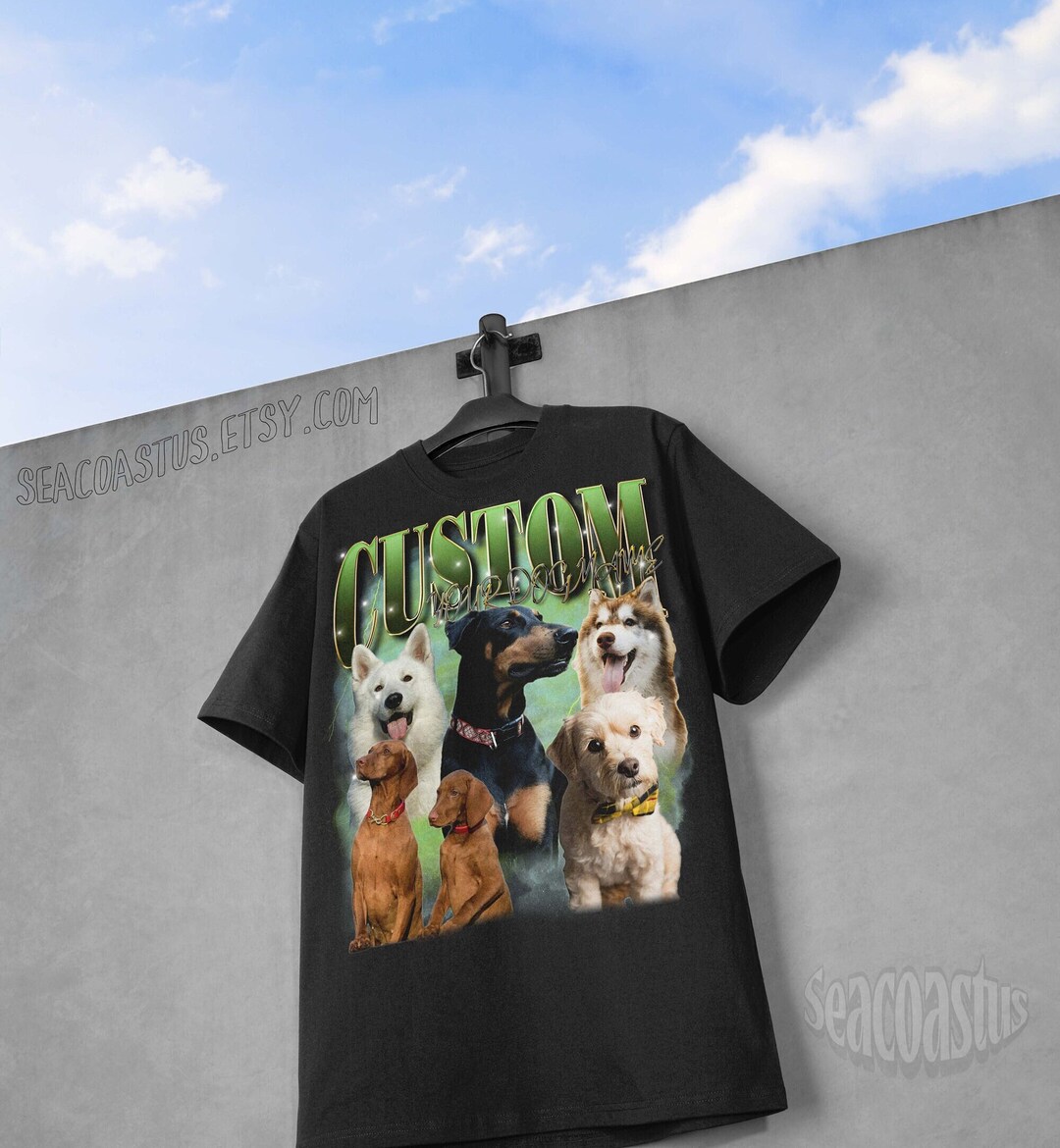 Your Pet on Shirt, Custom Pet Rap Tee, Custom Cat Bootleg Shirt ...