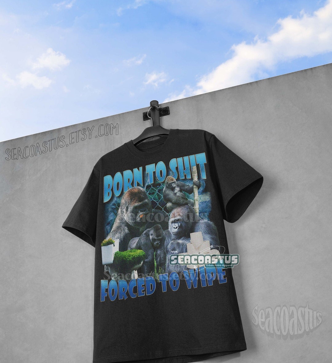 Funny Meme Ape Shirt, Bootleg Vintage 90s T-shirt, Raccoon Meme, Funny ...