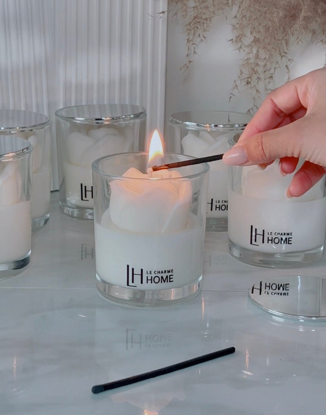 CLEAN LUXURY BLOOM Candle Scented Candle Flower Candle Rose Candle ...