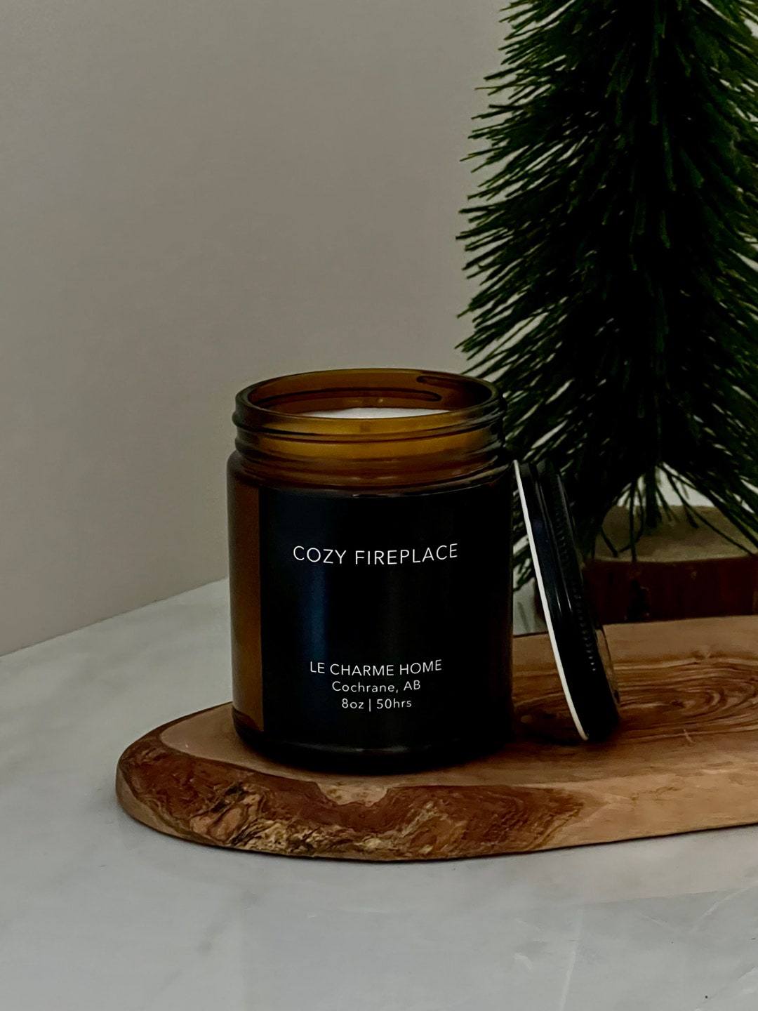 COZY FIREPLACE Coconut Soy Candle Farmhouse Collection - Etsy