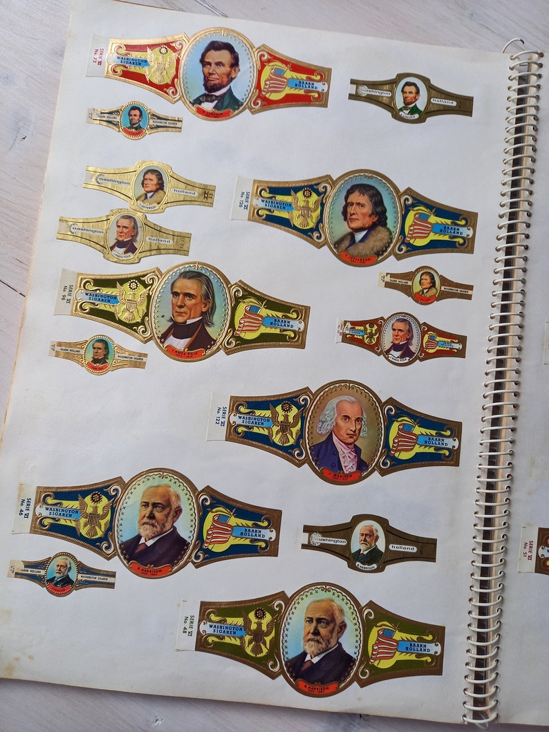 1000 Vintage CIGAR Label Collector Book Cigar Band COLLECTION ...