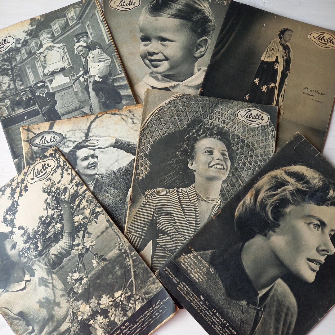 1949 LIBELLE Dutch Magazine Vintage Magazine Womens Magazine Weekly - Etsy