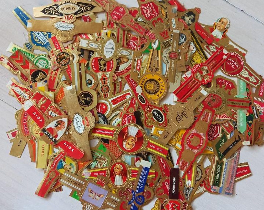 100+ Cigar Bands ~ Ephemera ~ Collectibles ~ Vintage ~ Rare Old Cigar ...