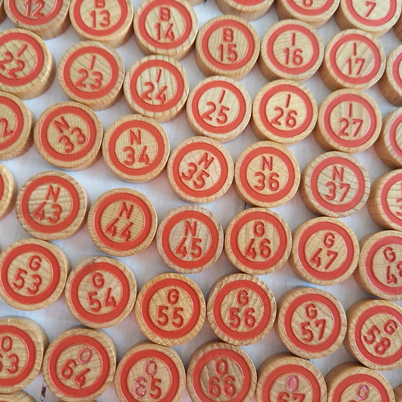 Wooden Bingo Numbers - Etsy