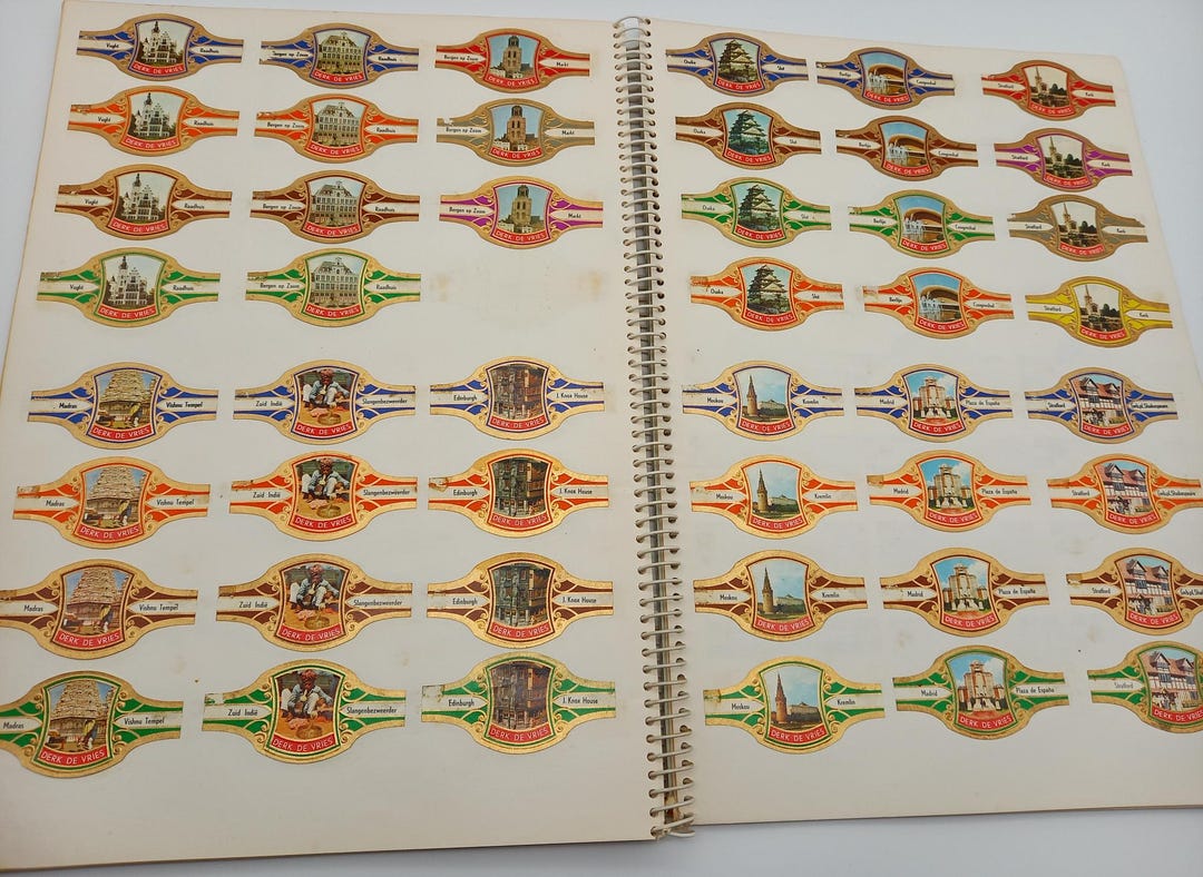 750 Vintage CIGAR Label Collector Book Cigar Band COLLECTION Derk De ...