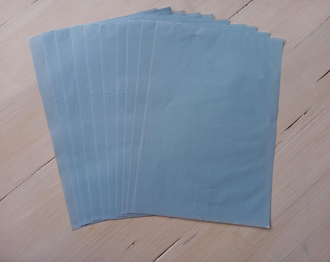 AIRMAIL Paper (10 Pcs) ~ BLUE Paper-thin ~ Vintage Airmail Writing ...