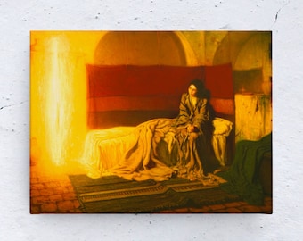 Henry Ossawa Tanner : the Annunciation (1898) Canvas Gallery Wrapped or ...
