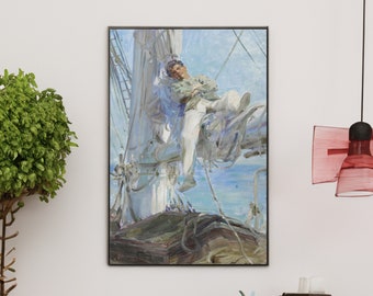 Sleeping Sailor Painting by Henry Scott Tuke Art Reproduction - Etsy