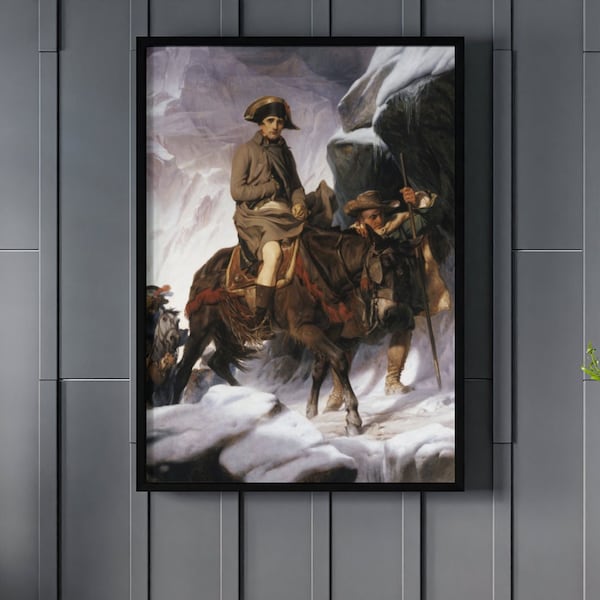 Napoleon Crossing the Alps Poster - Etsy