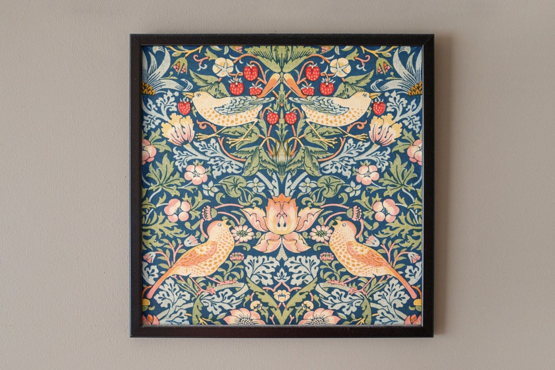 William Morris Strawberry Thief Poster/canvas Art Reproduction, Vintage ...