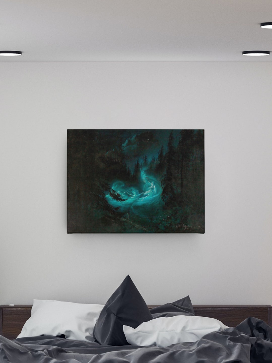 Karl Wilhelm Diefenbach the Fairy Dance Canvas Wall Art, Mystical Art Print, Supernatural Poster ...