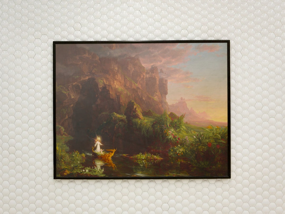 Thomas Cole the Voyage of Life: Childhood Canvas/poster Art ...
