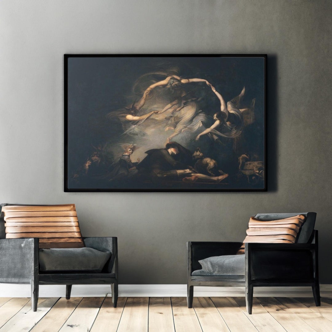 Henry Fuseli the Shepherd's Dream Canvas/poster Wall Art Reproduction ...