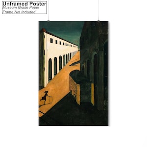 Giorgio De Chirico Mystery and Melancholy of a Street Canvas/poster ...