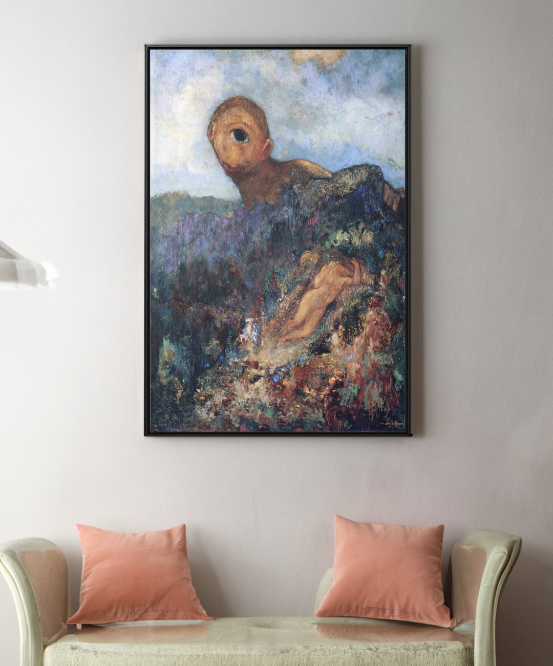 Odilon Redon the Cyclops Canvas/poster Wall Art Reproduction, Mythology ...