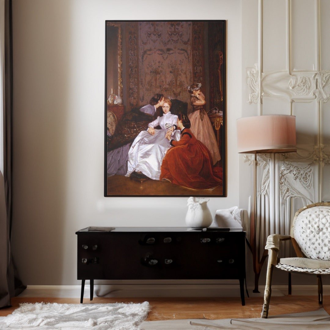 Auguste Toulmouche: the Reluctant Bride - Vintage French Art Print - Etsy