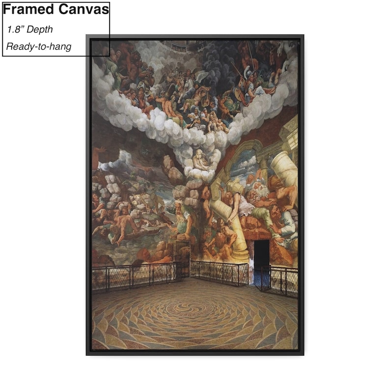 Giulio Romano Fall of the Giants Canvas/poster Wall Art - Etsy